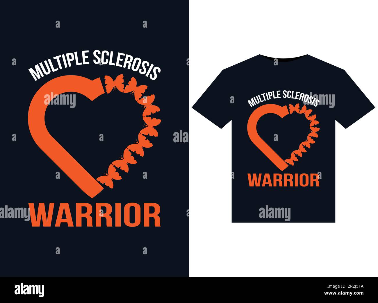 Multiple Sclerosis Warrior illustrations for print-ready T-Shirts ...