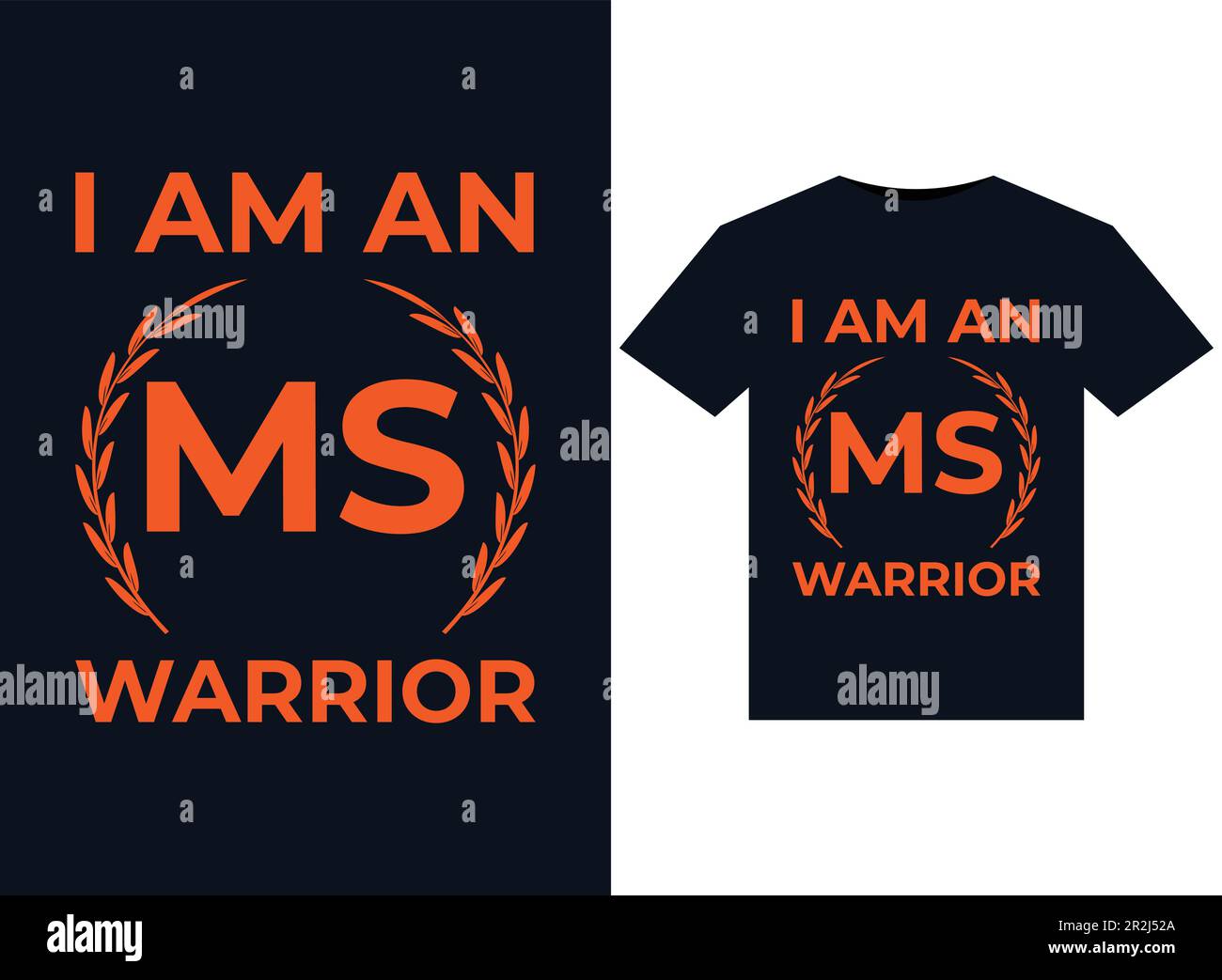 I am an MS warrior illustrations for print-ready T-Shirts design Stock ...