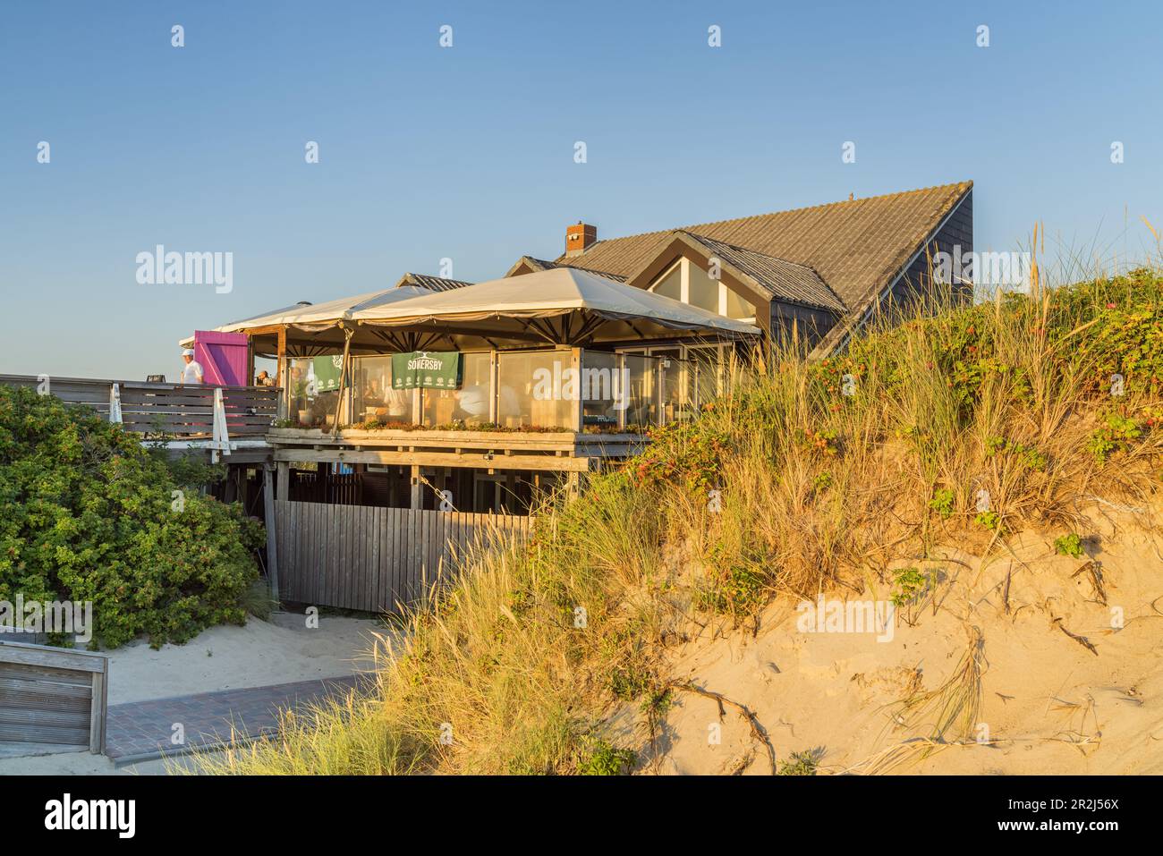 Beach restaurant TreibHolz in Utersum, Island of Foehr, Schleswig ...