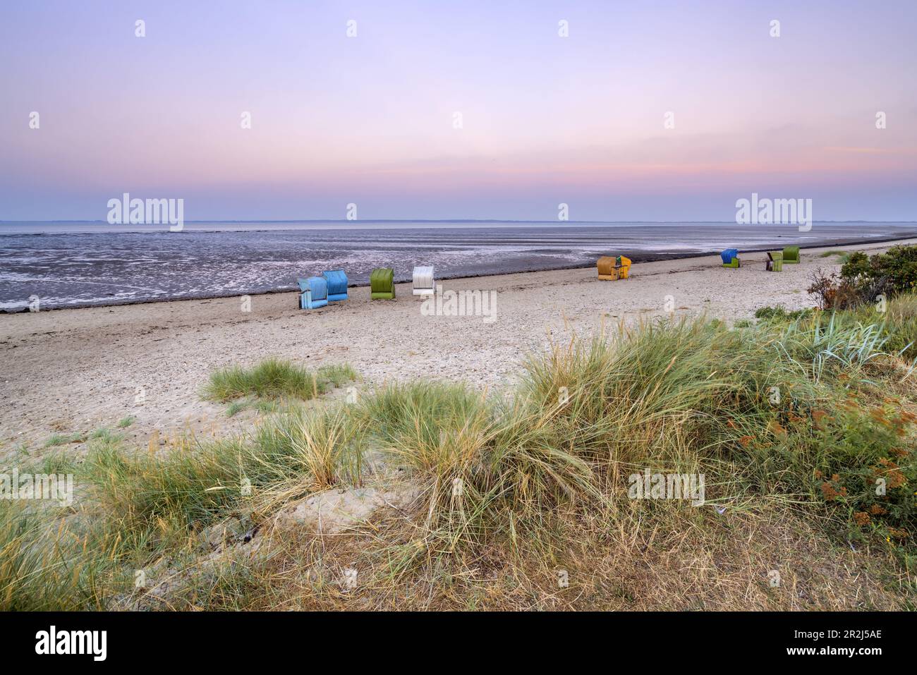 Beach near Utersum, Foehr Island, Schleswig-Holstein, Germany Stock ...
