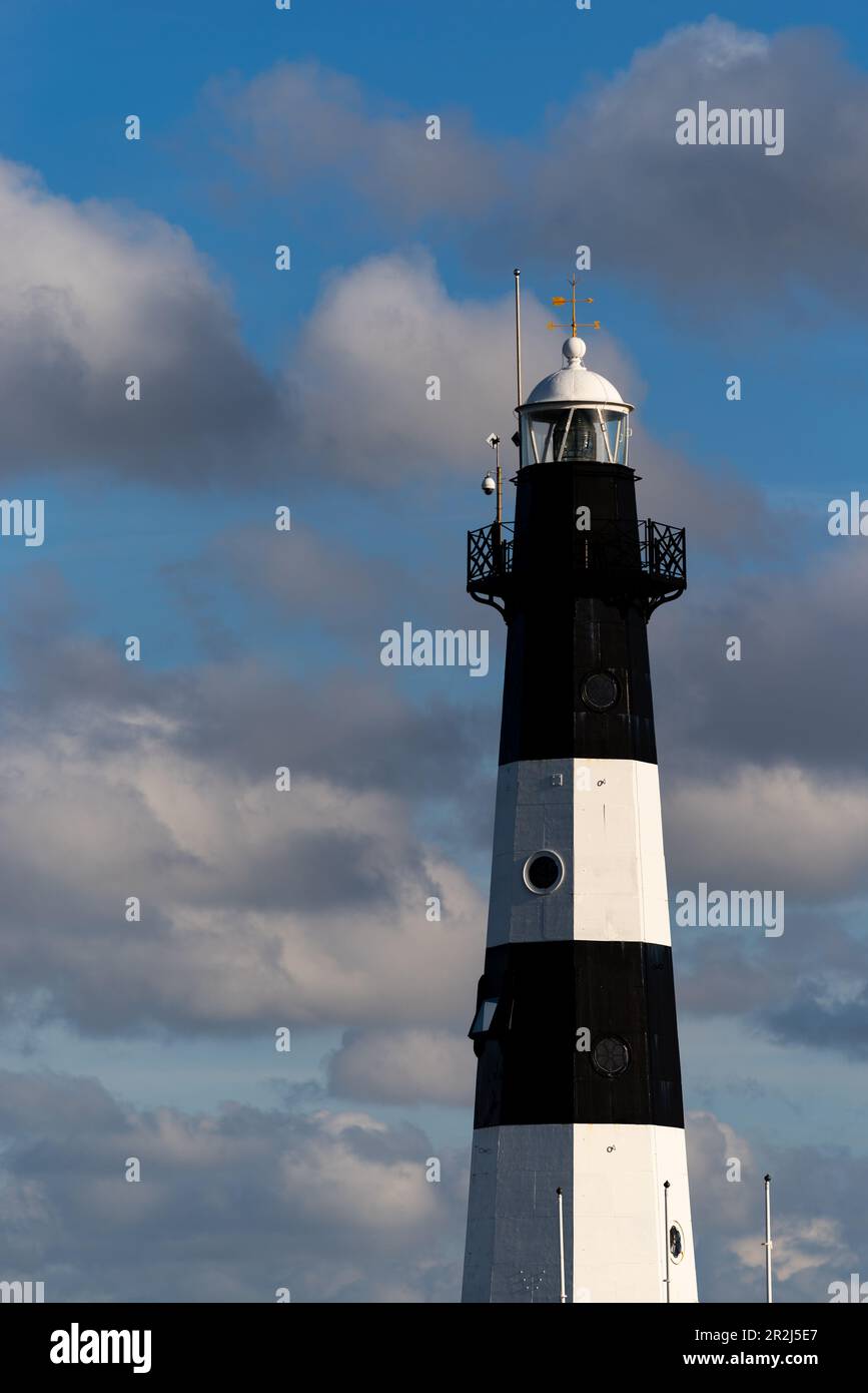 The lighthouse of Breskens in the Zeeland province of the Netherlands ...
