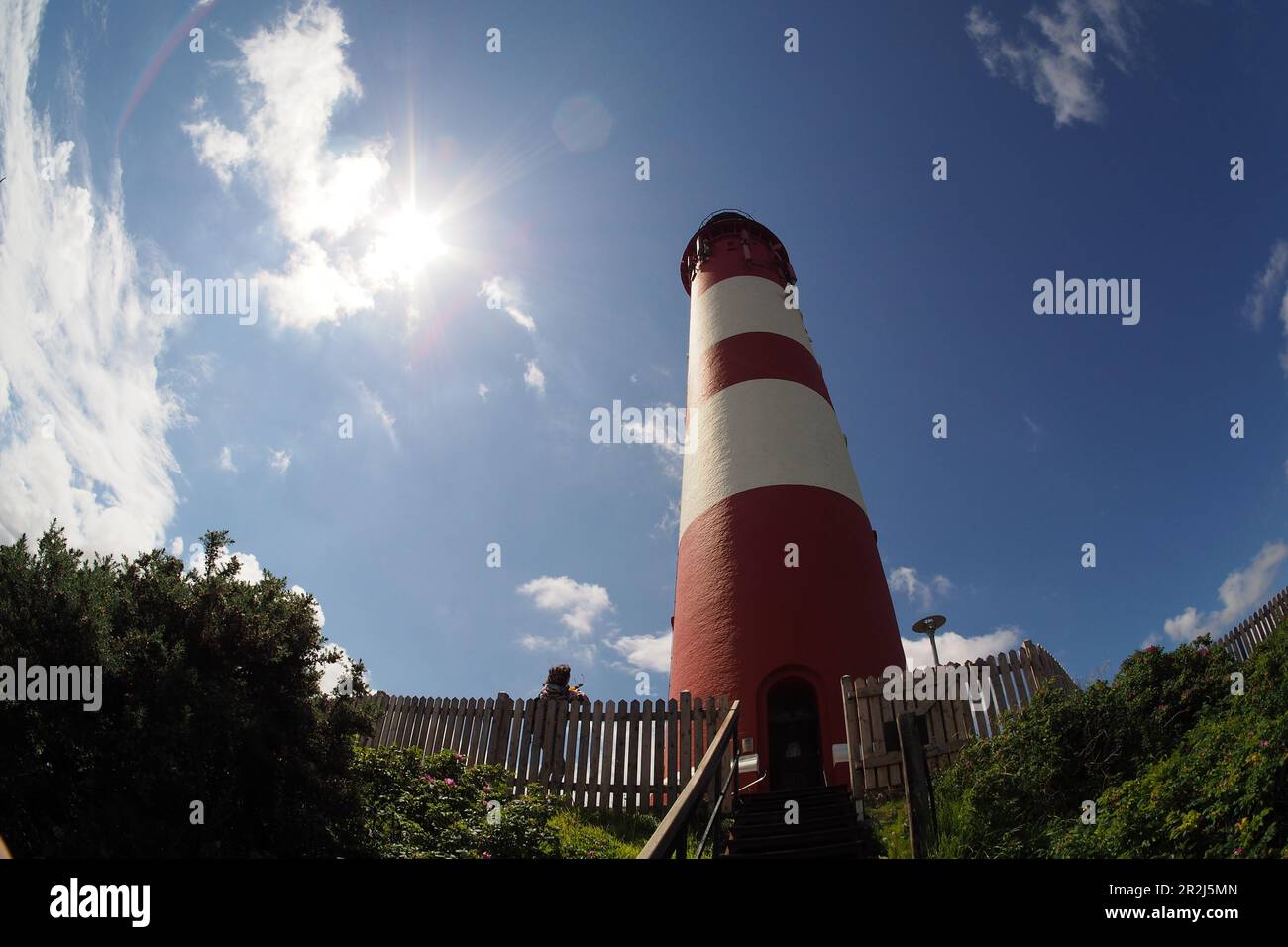 Lighthouse near Wittdün on the island of Amrum, Wadden Sea National ...