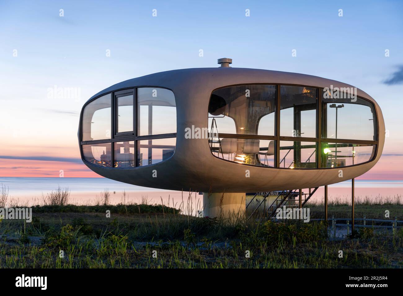 Müther Tower, designed by the shell concrete master builder Ulrich ...