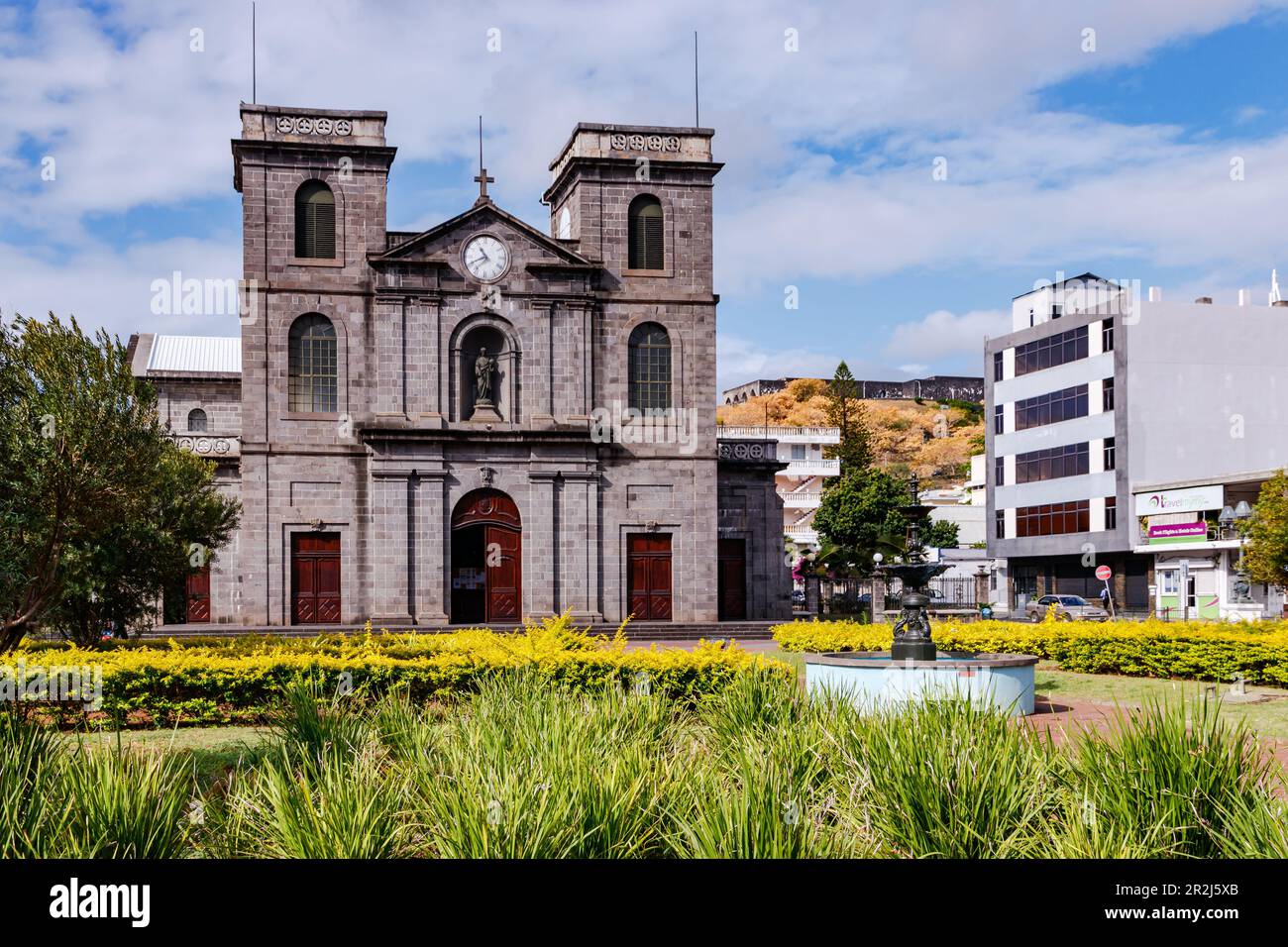 The Cathedral Cathédrale Saint-Louis of the capital Port Louis ...