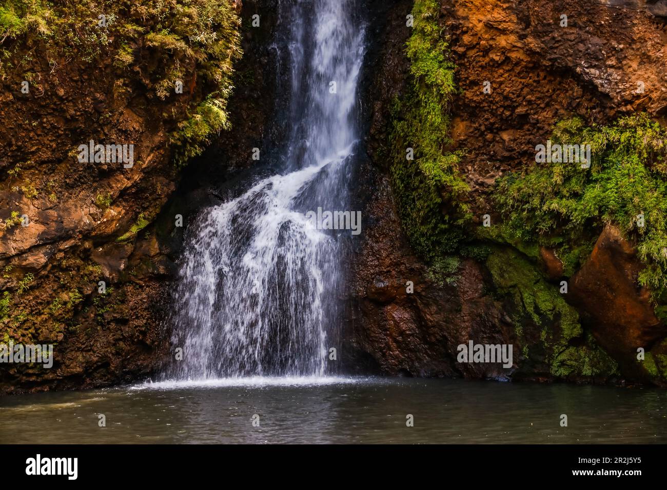 Idyllic ocean waterfall hi-res stock photography and images - Alamy