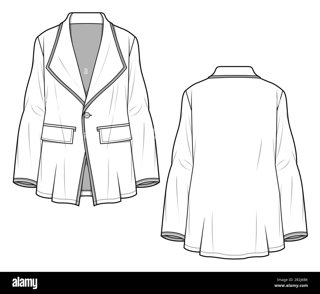Draped blazer drawing hi-res stock photography and images - Alamy