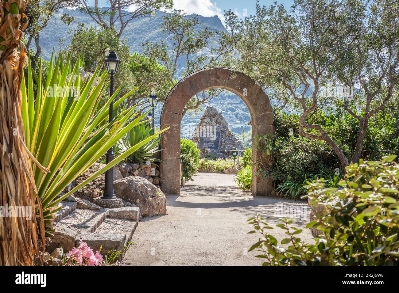 Monument to Sir William Walton in La Mortella Garden in Forio, Ischia ...