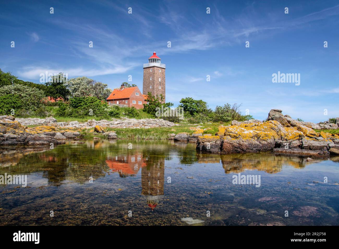 Lighthouse of svaneke on bornholm hi-res stock photography and images ...