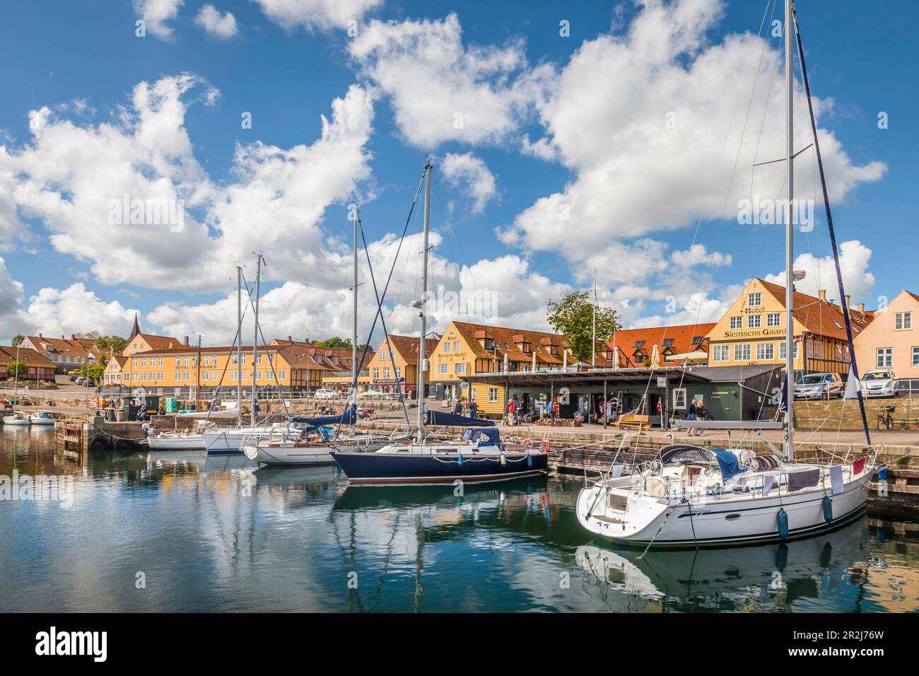 Port of Svaneke on Bornholm, Denmark Stock Photo - Alamy