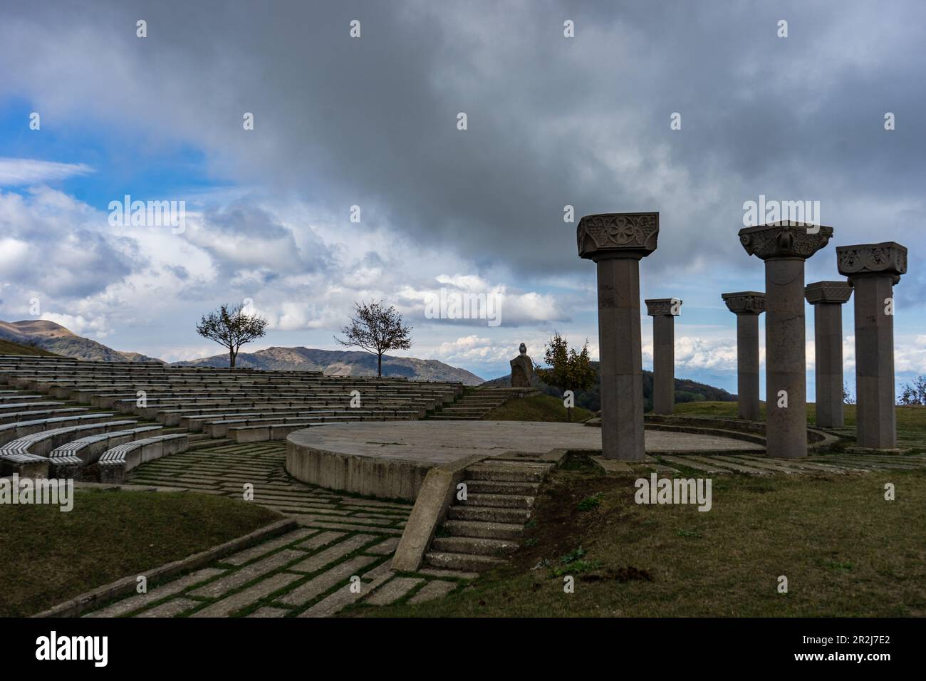 Giant swards of Didgori battle monument, famous travel landmark of ...