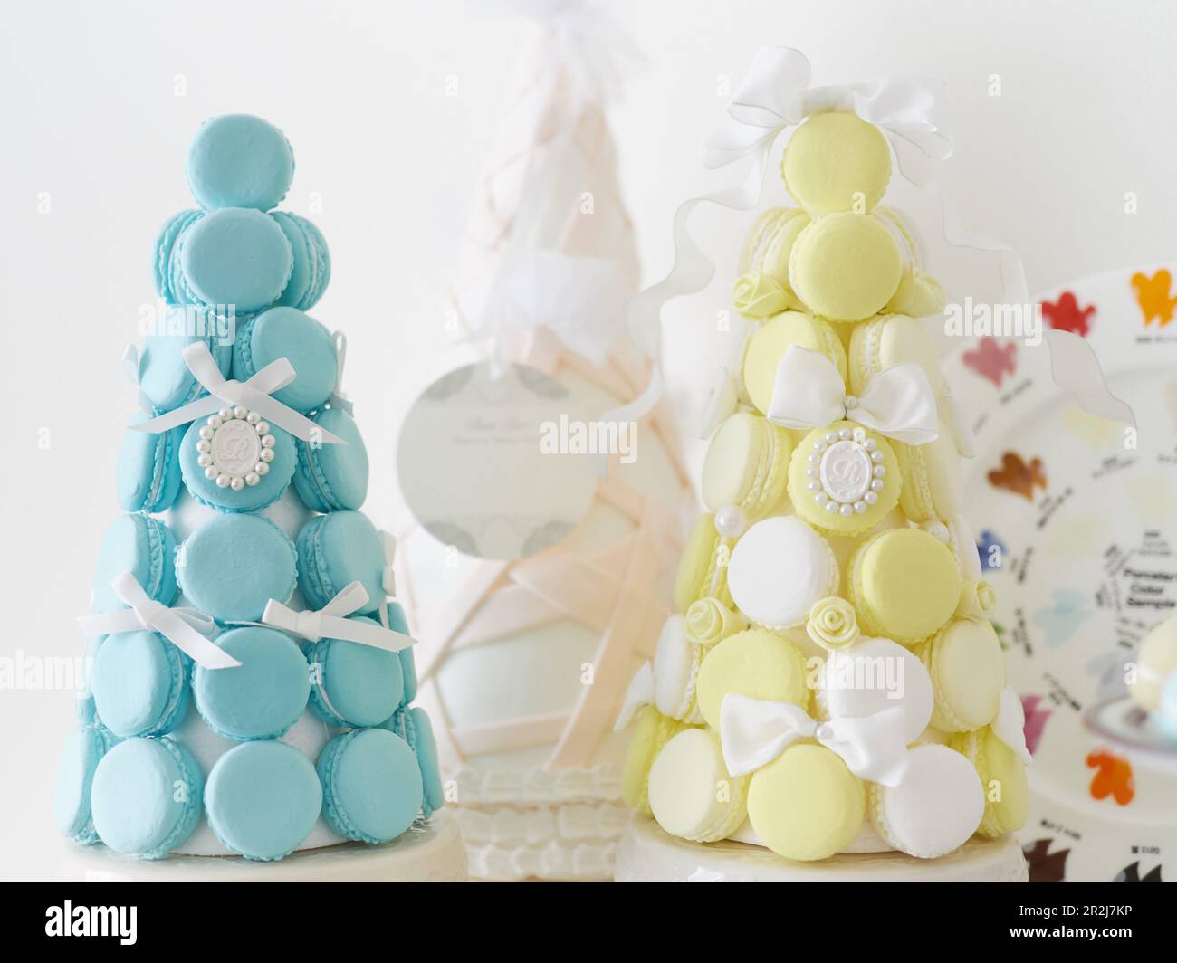 Handmade Cluff's Macaron Tower Stock Photo - Alamy