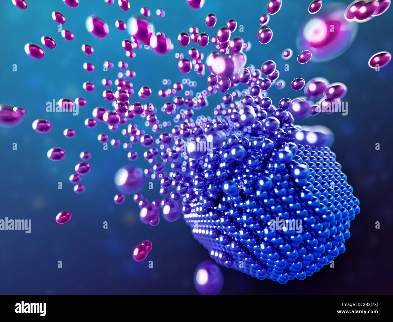 Synthesis of nanocatalyst, illustration Stock Photo - Alamy
