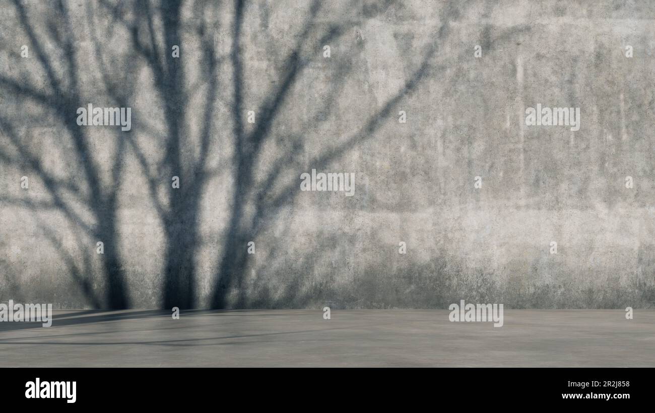 Dark shadows of tree branches on wall hi-res stock photography and ...