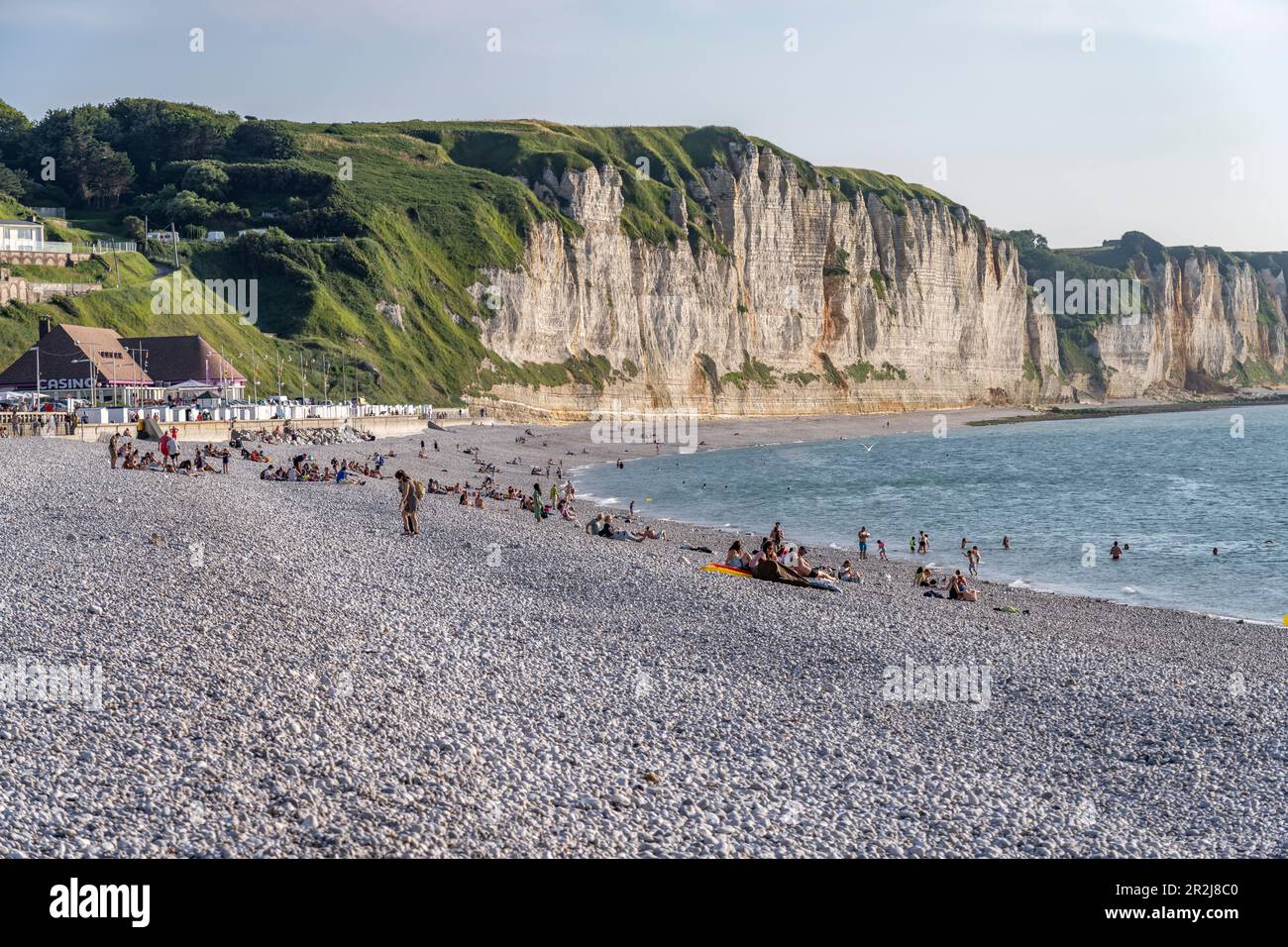 Fécamp beach and cliffs, Normandy, France Stock Photo - Alamy