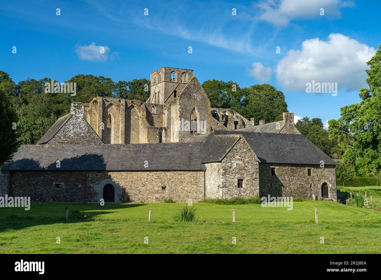 Ruins of Hambye Abbey and Monastic Church, Normandy, France Stock Photo ...