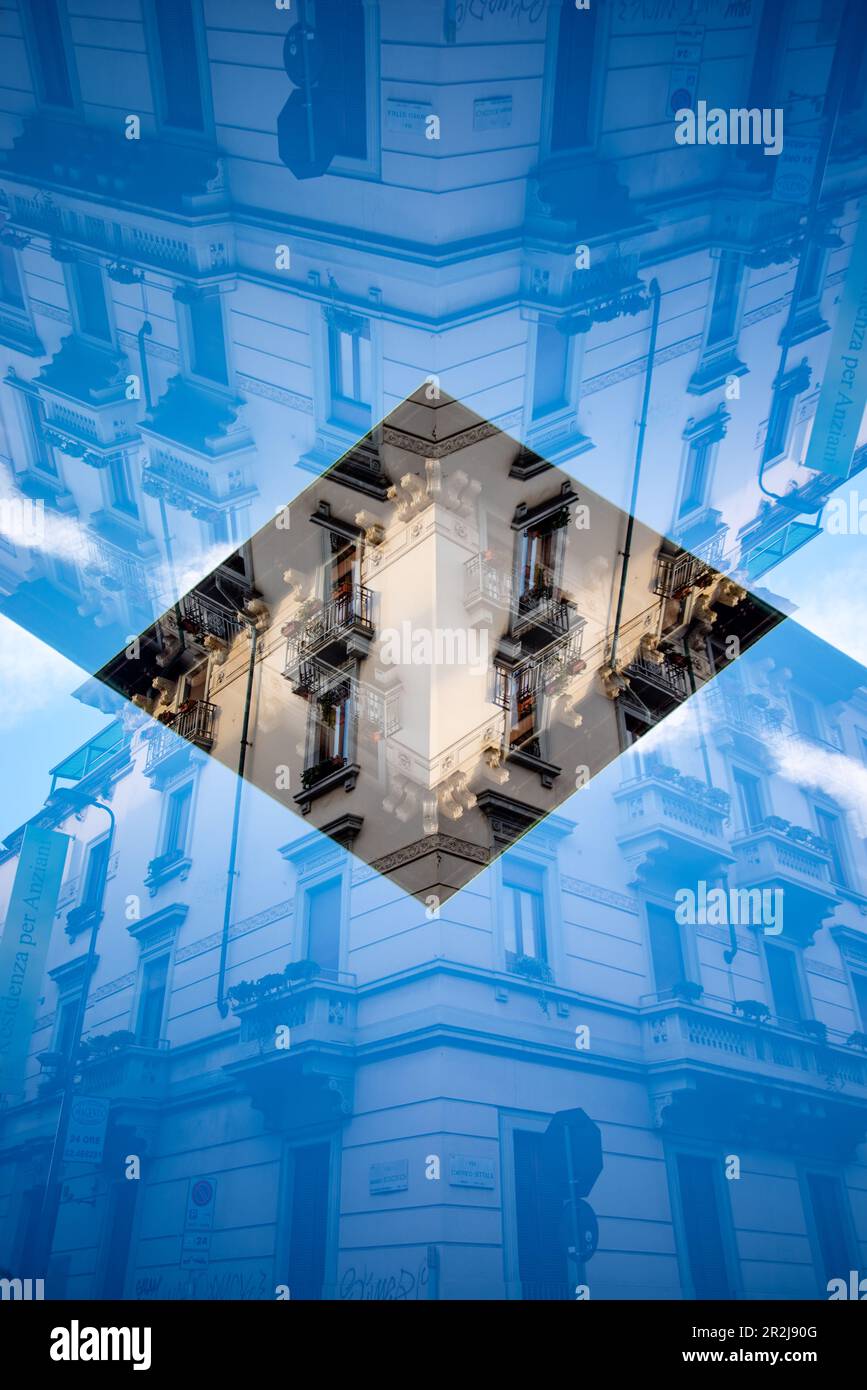 Double exposure residential buildings hi-res stock photography and ...