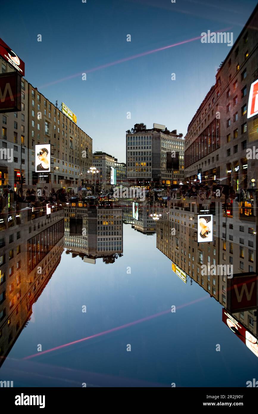 Milan busy street hi-res stock photography and images - Alamy