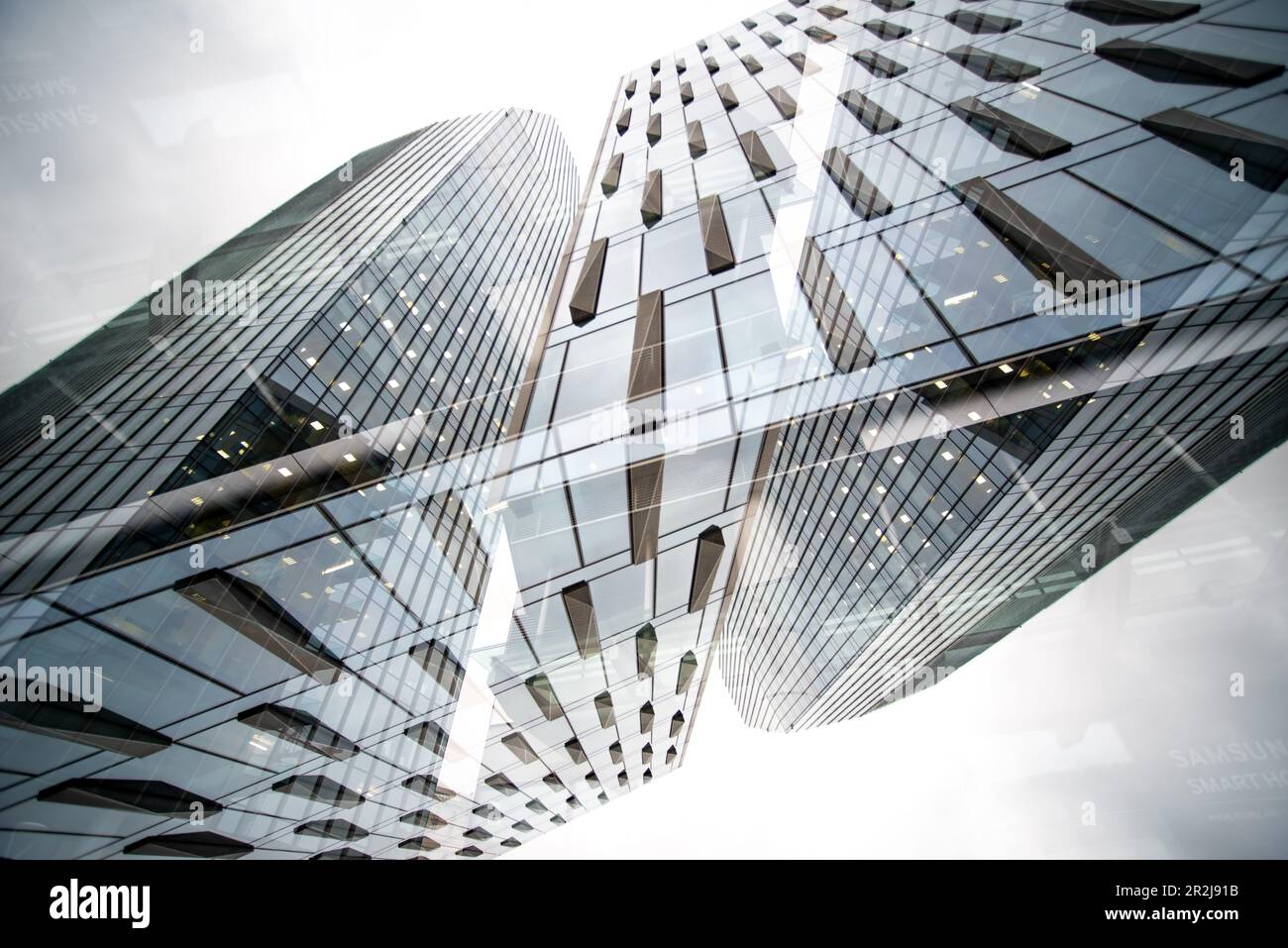 The modern architecture of the Piazza alvar Aalto in the metropolitan ...