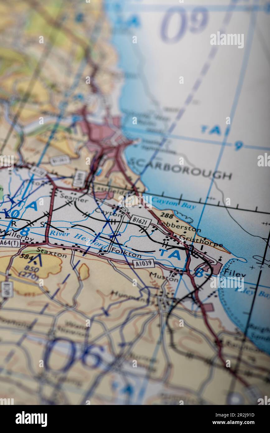 Details of aerial map Stock Photo - Alamy