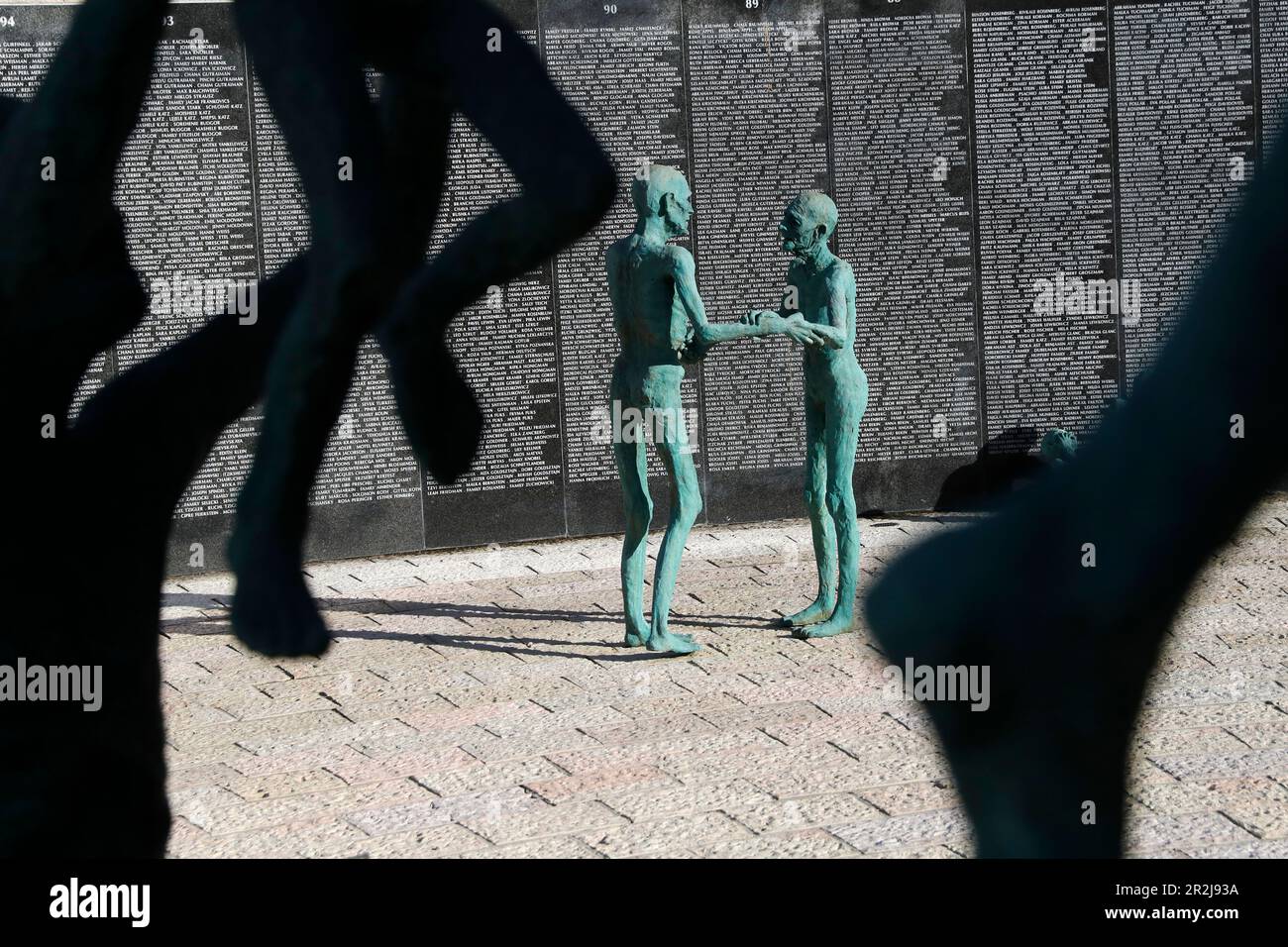 Wall of Names, The Jewish Holocaust Memorial, designed by Kenneth ...
