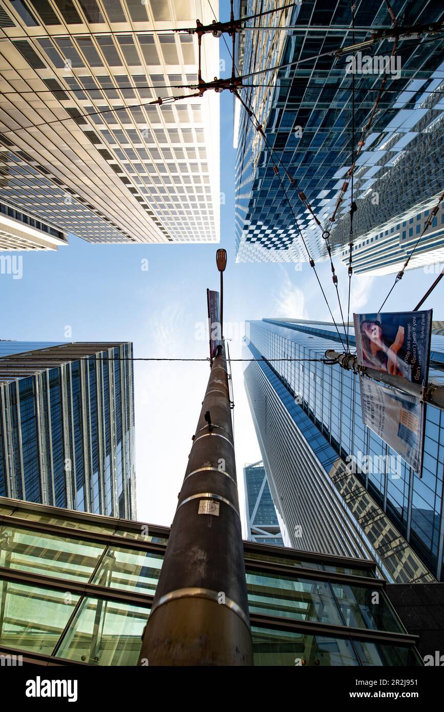 Wide angle street scene in downtown San Francsico Stock Photo - Alamy