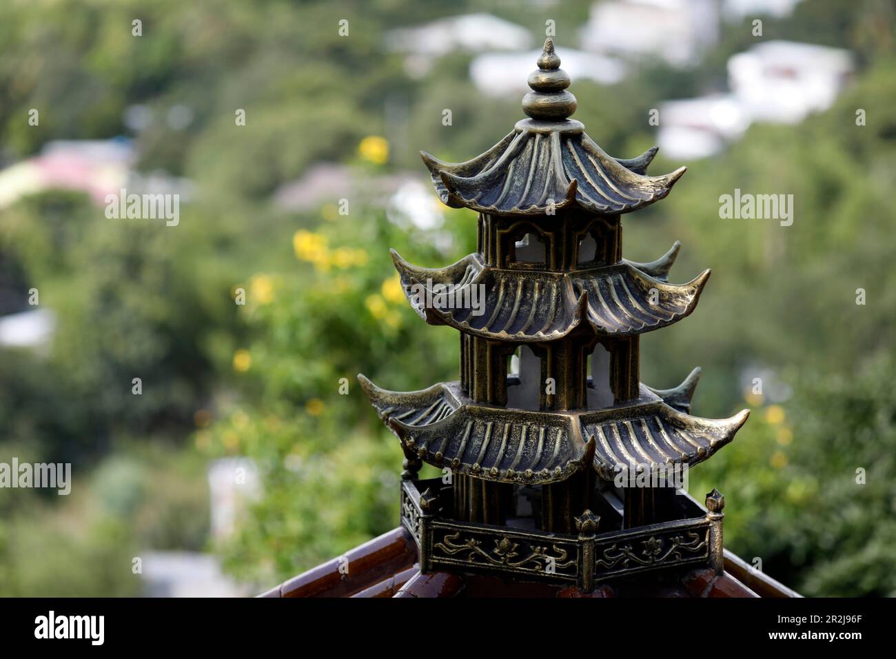 Phat Quang Buddhist temple, detail of a traditional Buddhist temple ...
