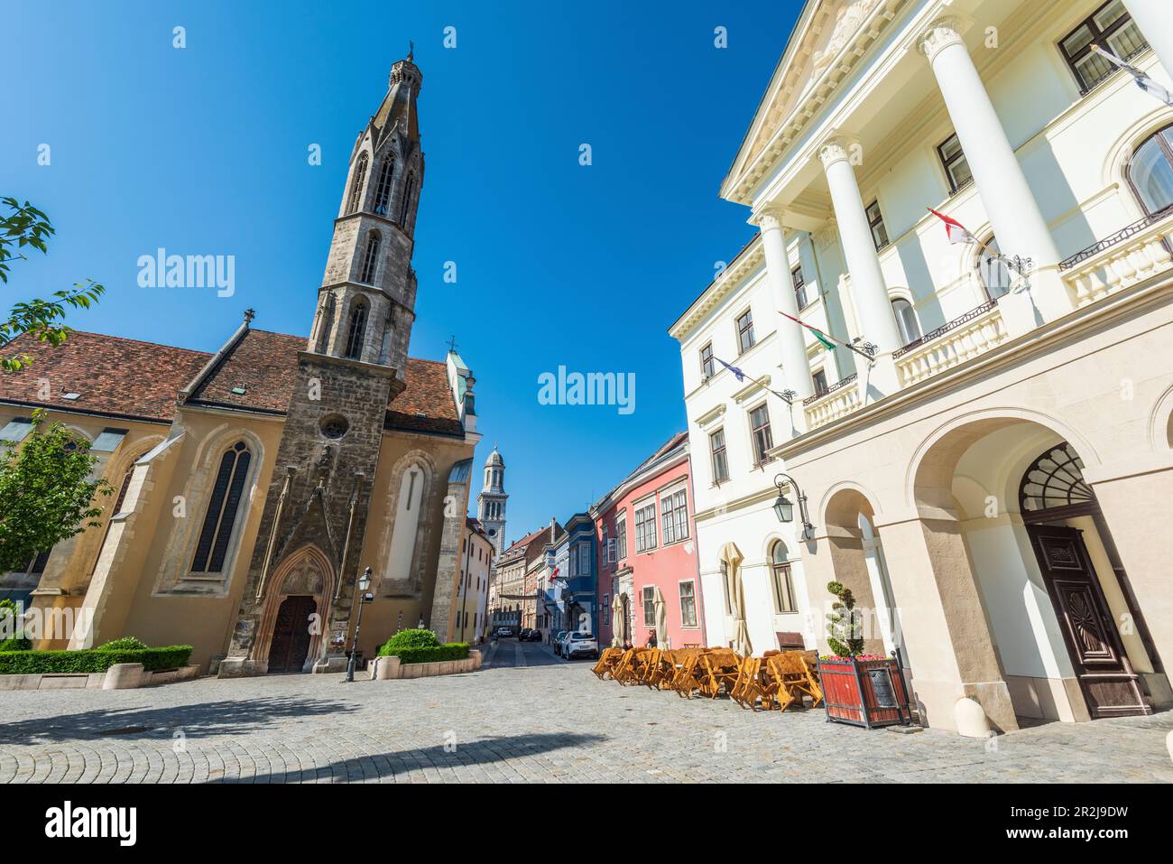 Goat Church in the main square of Sopron, Hungary Stock Photo - Alamy