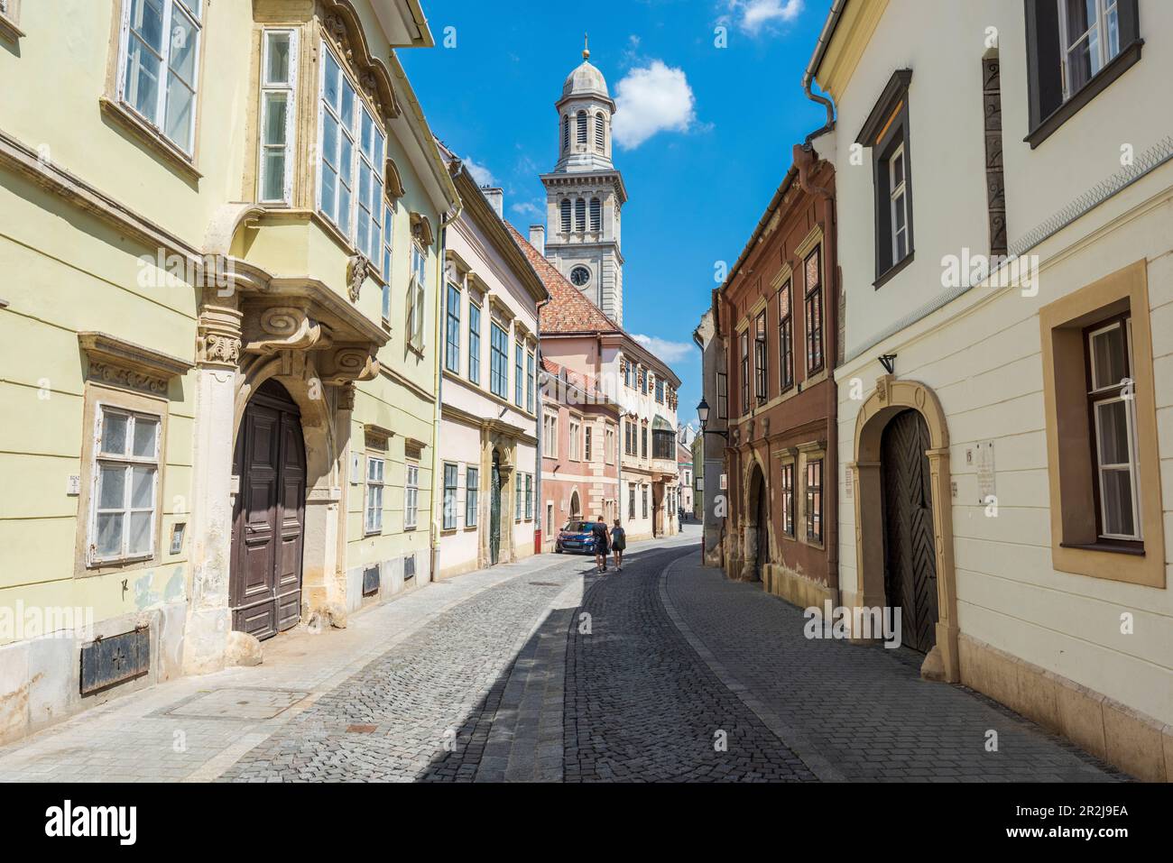 Old street in sopron hi-res stock photography and images - Alamy
