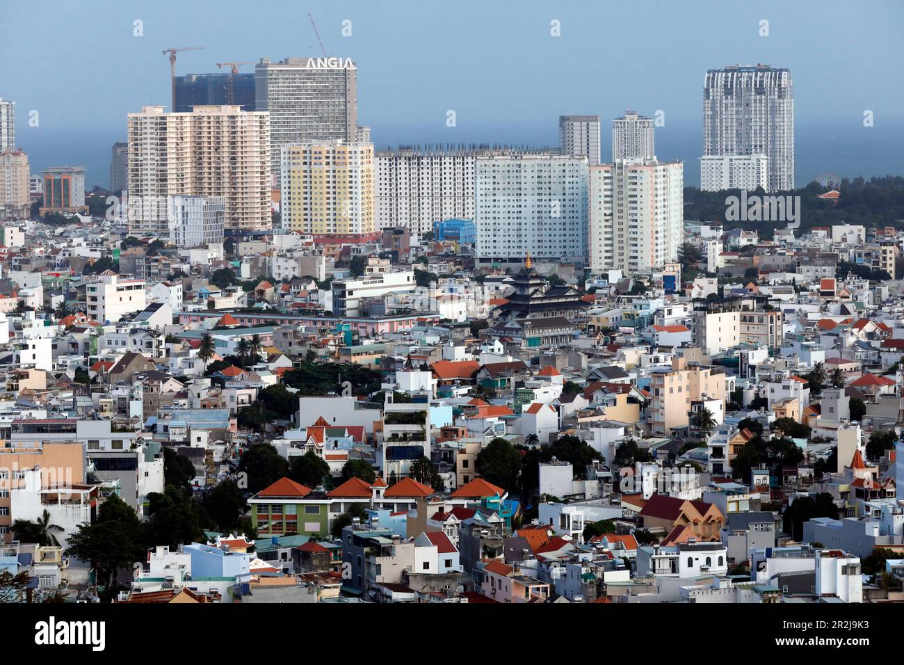 Overview of Vung Tau City landscape, view of the Resort Town buildings ...