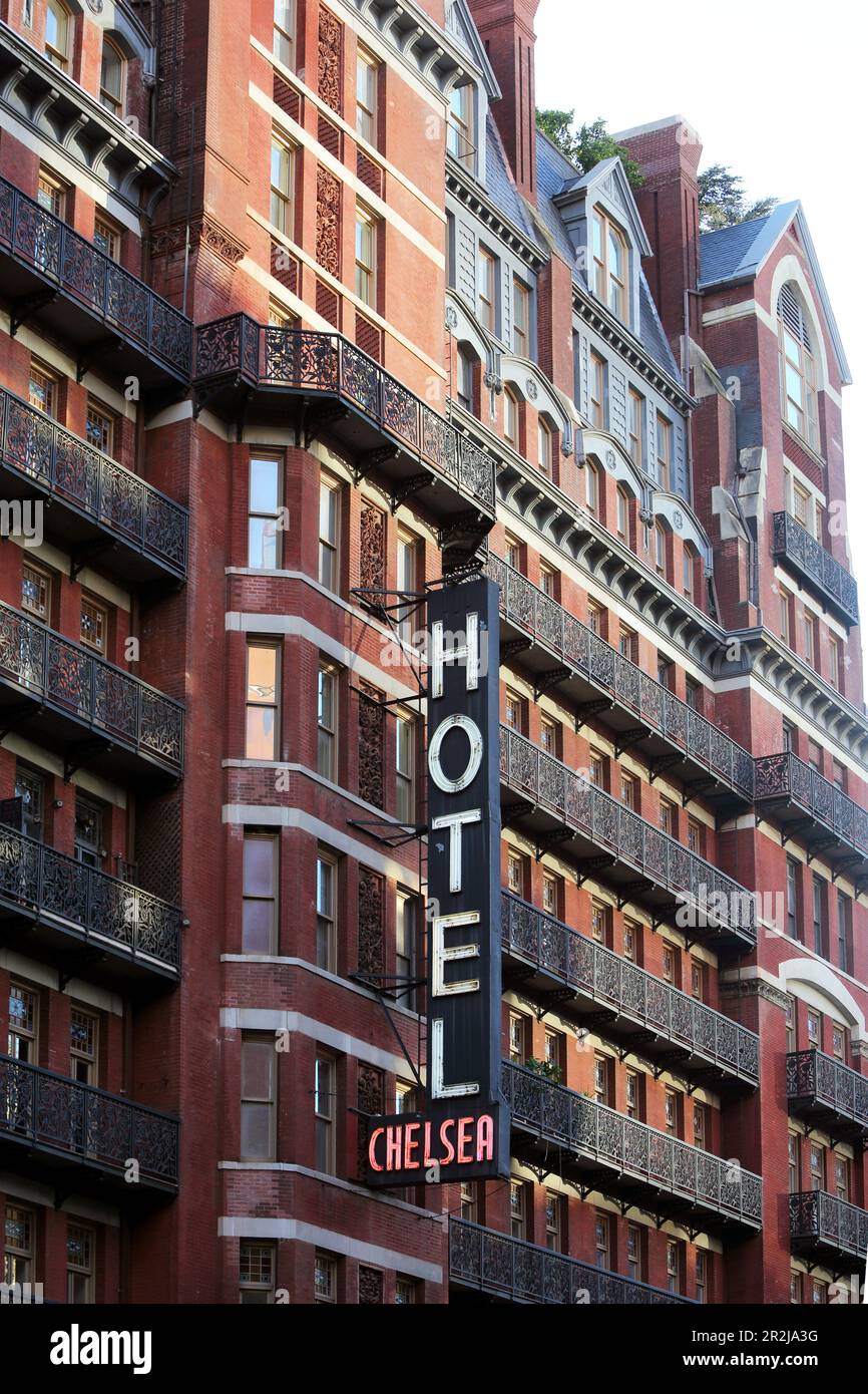 Chelsea Hotel, Chelsea, 23rd Street, Manhattan, New York, New York, USA ...