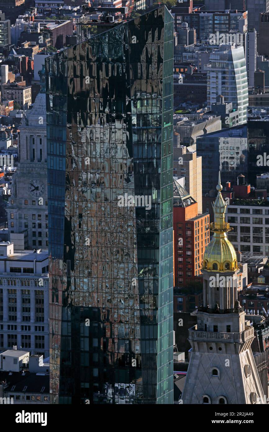 View from the Empire State Building of the ConEdison Tower (left ...