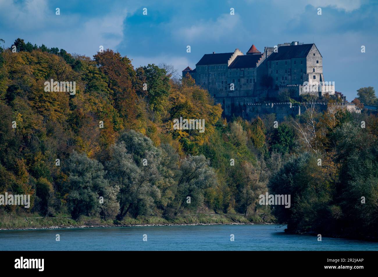 Burghausen Castle - longest castle in the world in autumn as seen from ...
