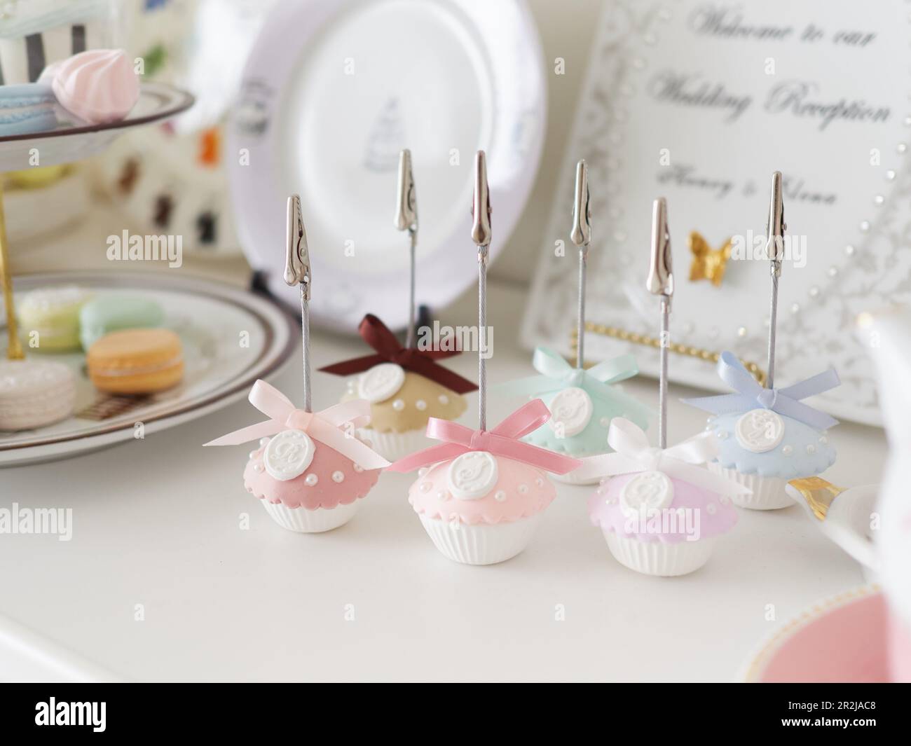 Handmade make-believe cupcakes Stock Photo - Alamy