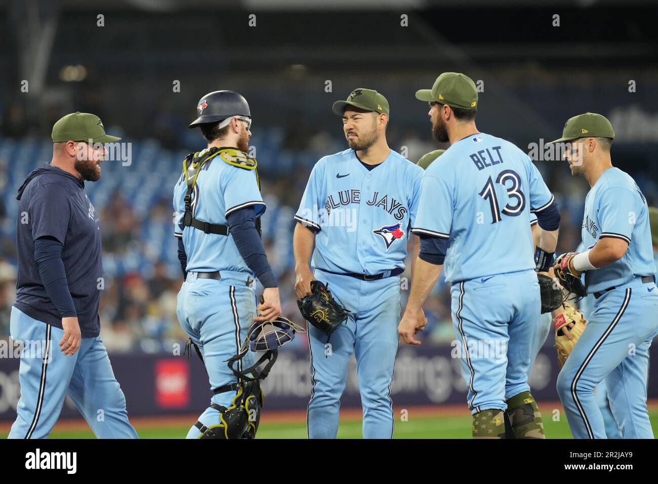 Toronto, Can. 19th May, 2023. May 19, 2023, TORONTO, ON, CAN: Toronto Blue Jays starting pitcher ...