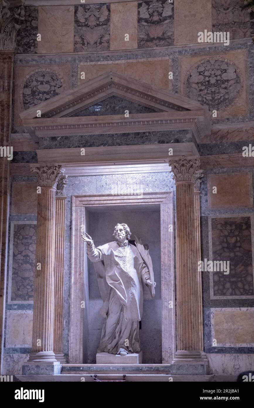 A statue in the Pantheon in Rome, Italy Stock Photo - Alamy