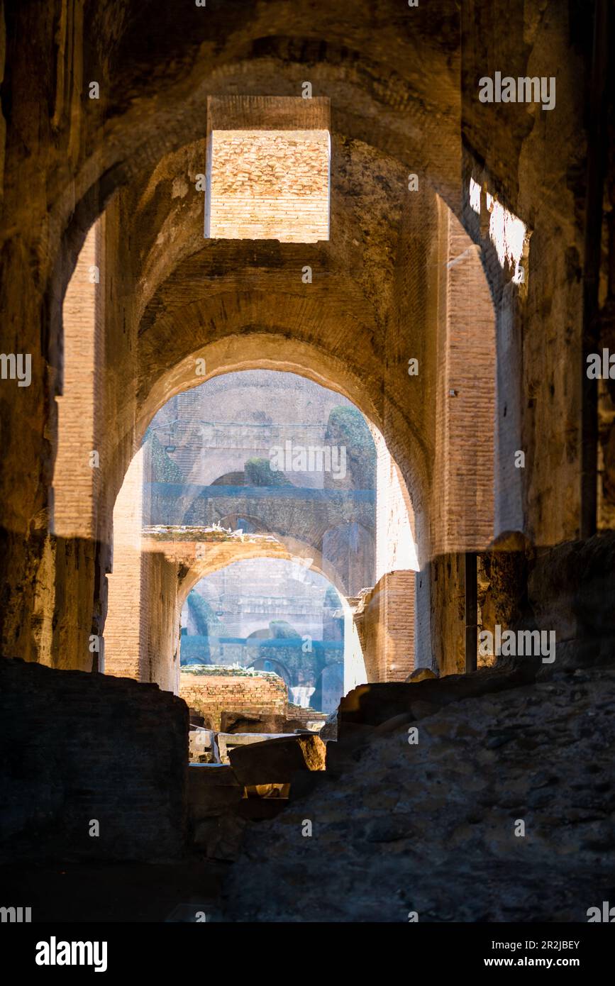 The arches of the Colosseum in Rome, Italy Stock Photo - Alamy