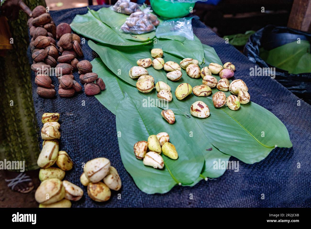 Kola nuts at the Central Market in Tamale in the Northern Region of ...