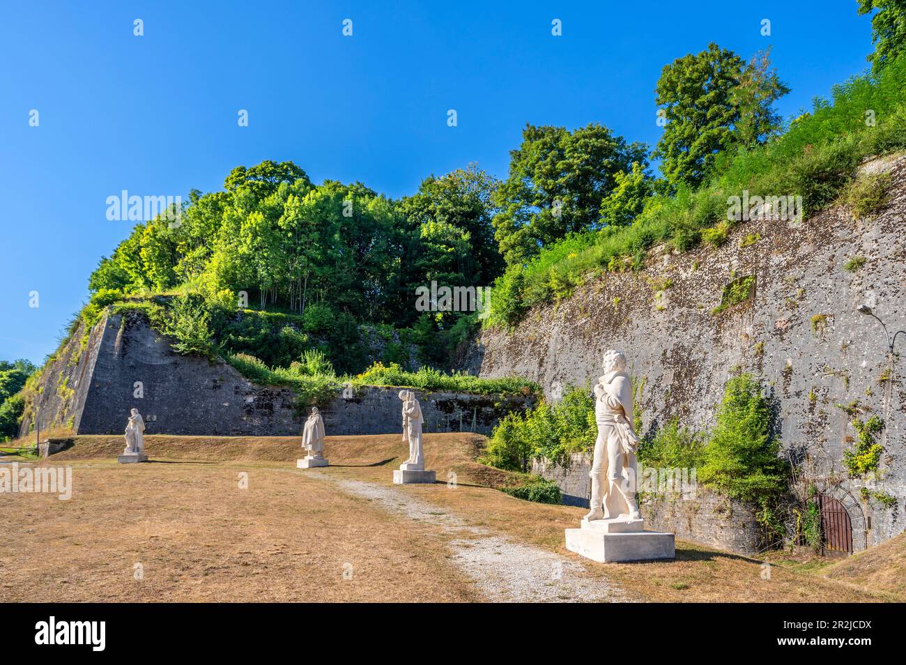 Underground citadel of Verdun with monuments to generals, Verdun, Meuse ...
