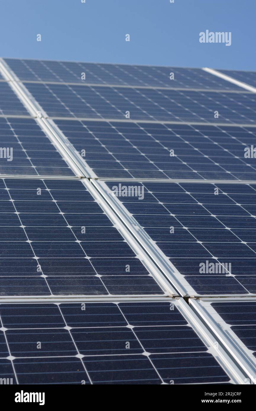 Solar panels clear sky hi-res stock photography and images - Alamy
