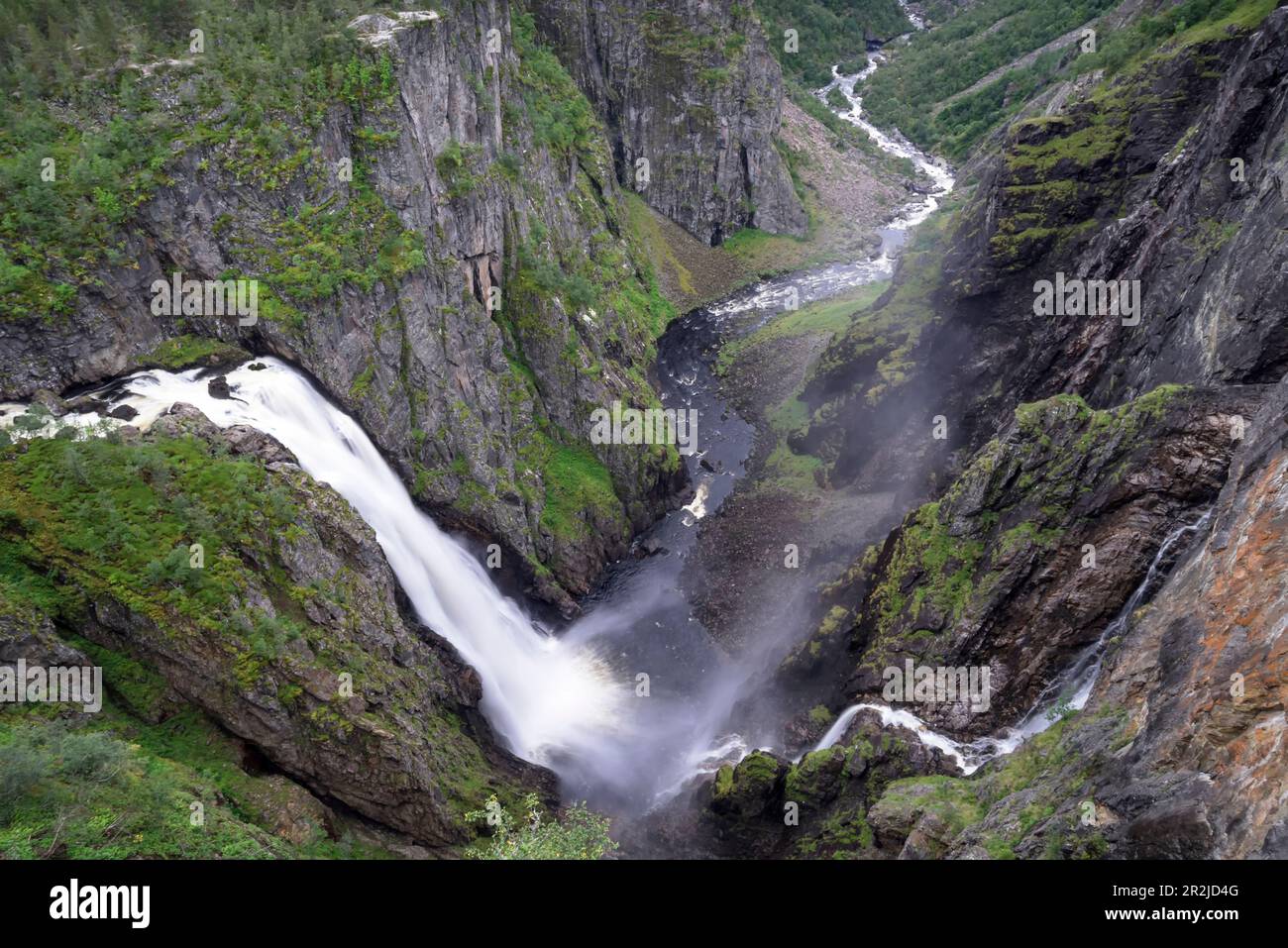 One of the highest waterfalls in Norway Stock Photo - Alamy