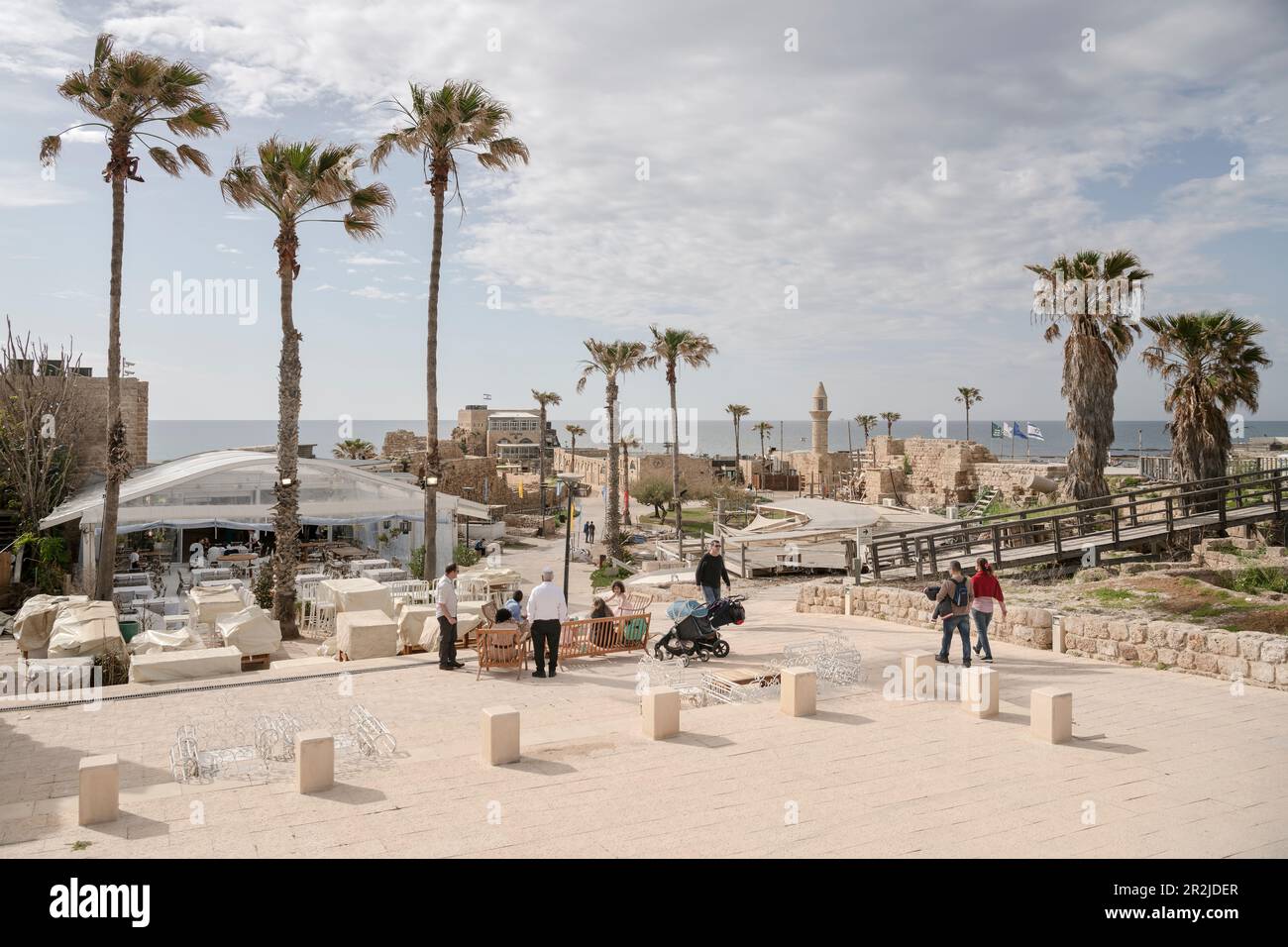 Ancient city of Caesarea Maritima, Israel, Middle East, Asia Stock ...