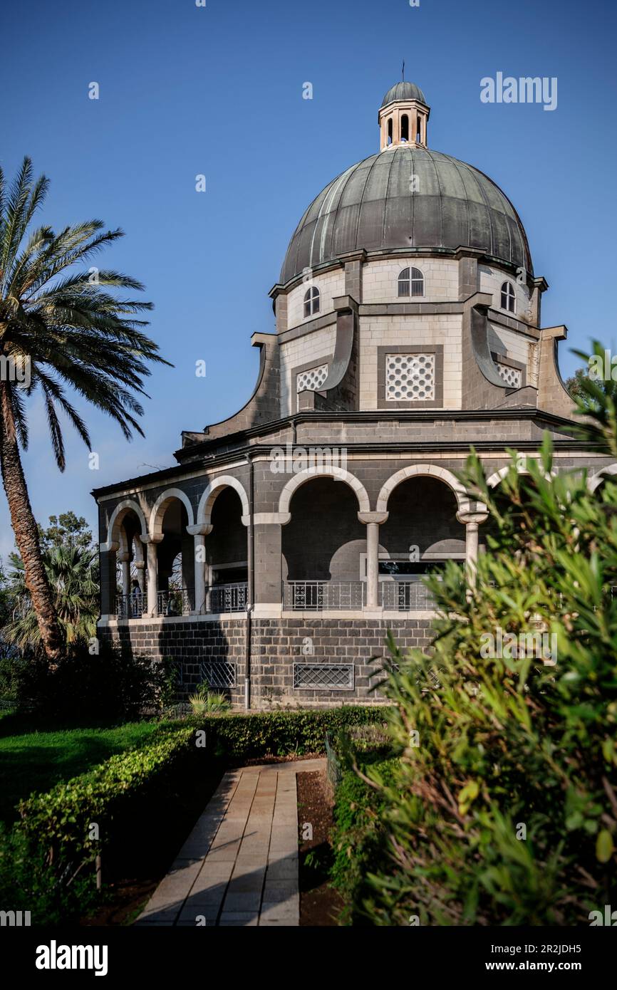 Church of the Beatitudes (Tabgha), Sea of Galilee, Israel, Middle East ...