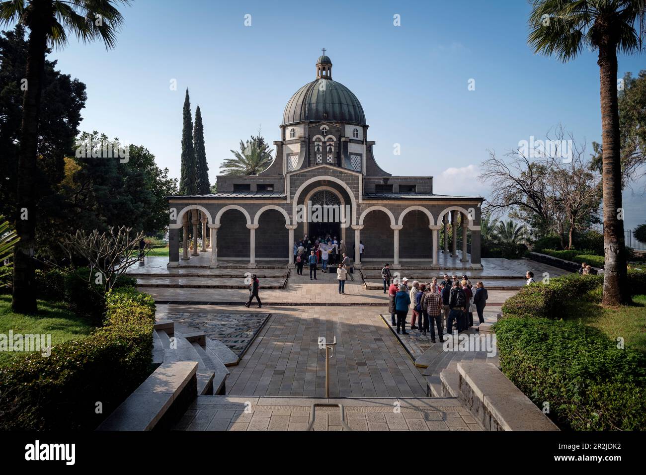 Church of the Beatitudes (Tabgha), Sea of Galilee, Israel, Middle East ...