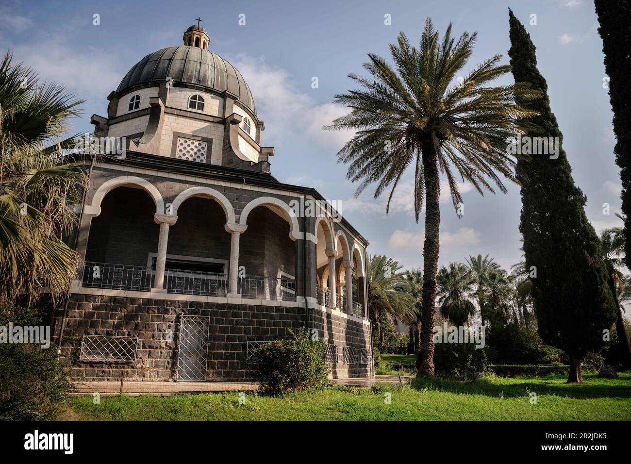 Church of the Beatitudes (Tabgha), Sea of Galilee, Israel, Middle East ...