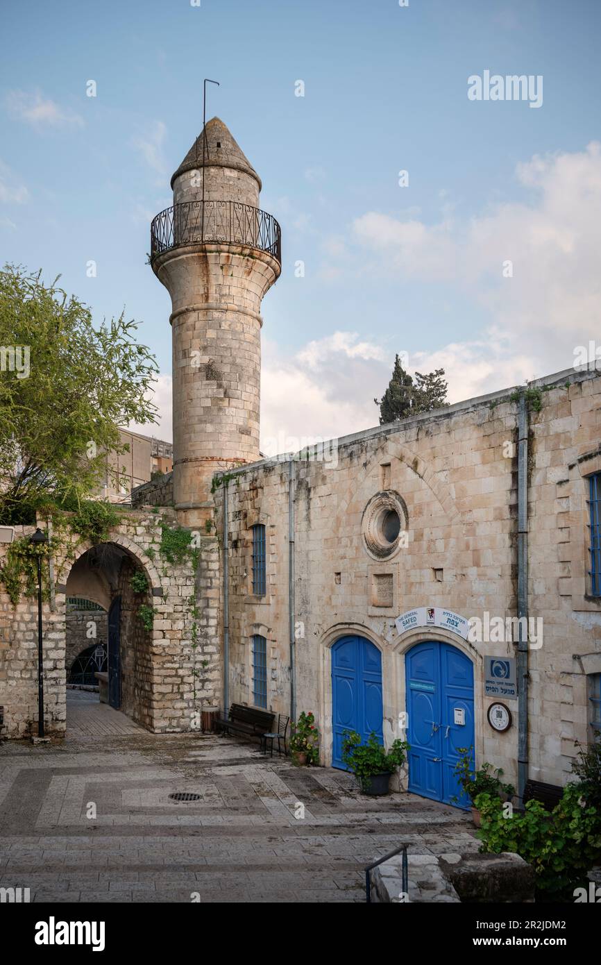 Tower in the old city of Safed (also Tsfat), Galilee, Israel, Middle ...