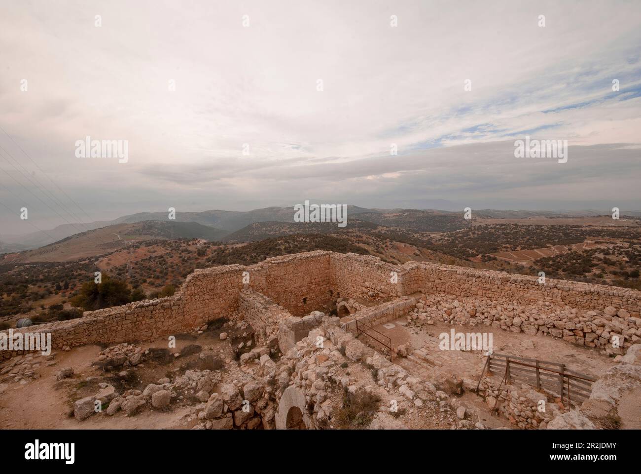 Ruins of Ajloun castle in Jordan Stock Photo - Alamy
