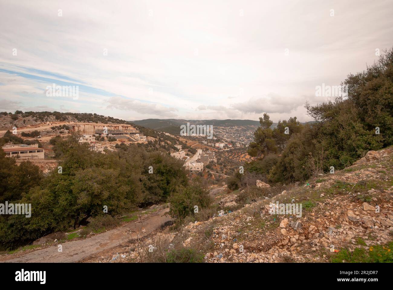 Ruins of Ajloun castle in Jordan Stock Photo - Alamy