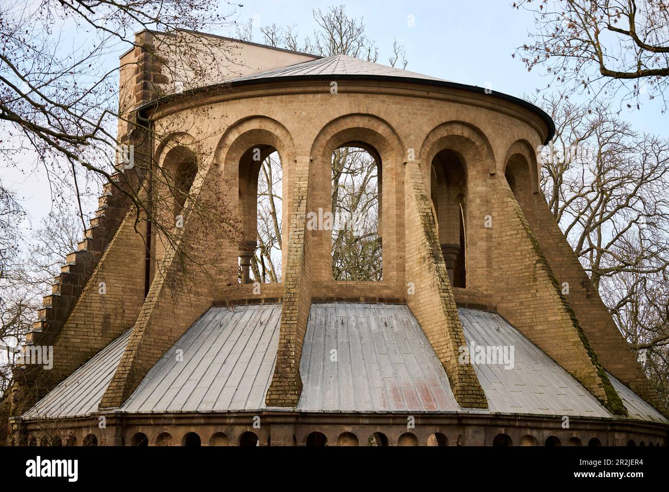Rear facade and remains of a 13th century Cistercian abbey with Baroque ...