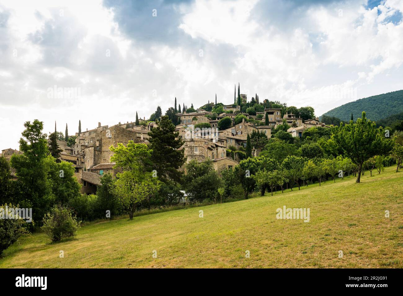 Medieval village, Mirmande, Les plus beaux villages de France, Drôme ...