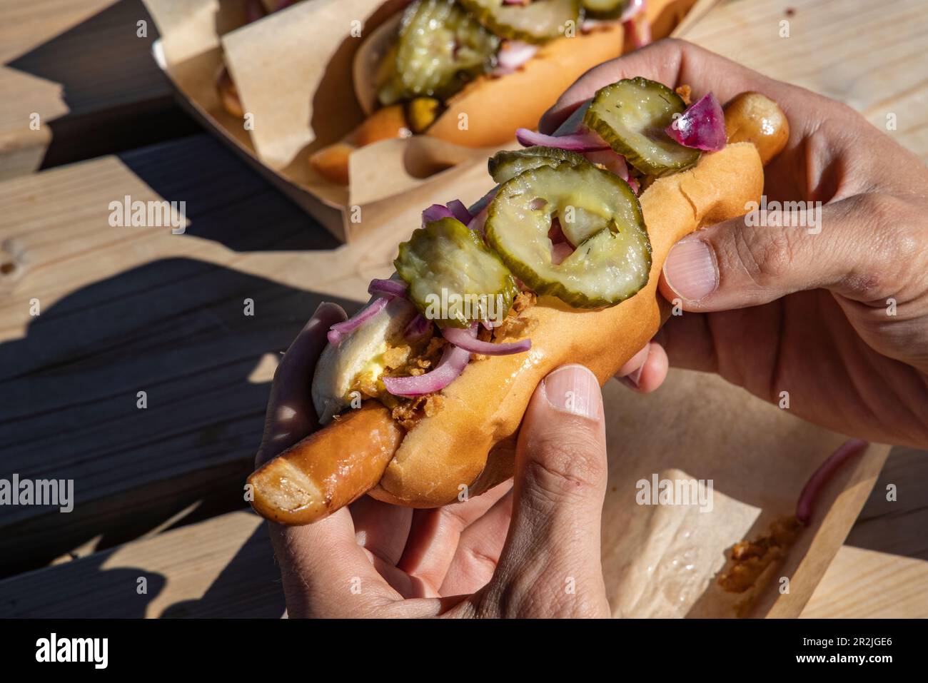 Polser hot dog hi-res stock photography and images - Alamy